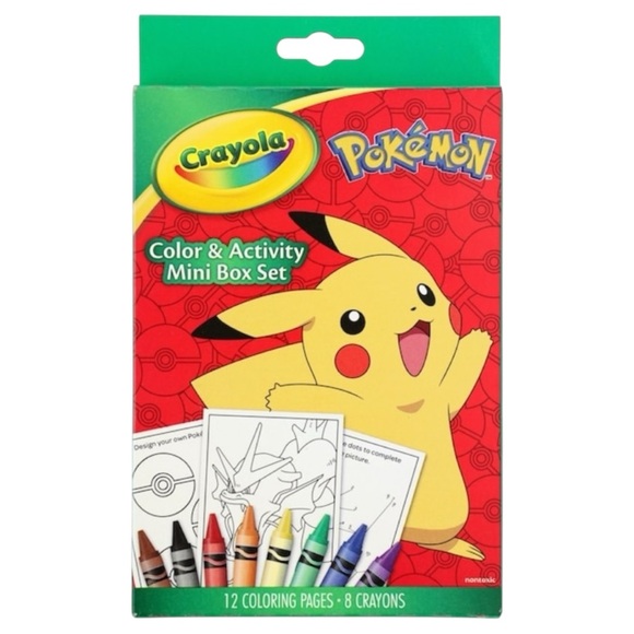 Crayola | Toys | Crayola Pokmon Activity Set Red And Yellow | Poshmark